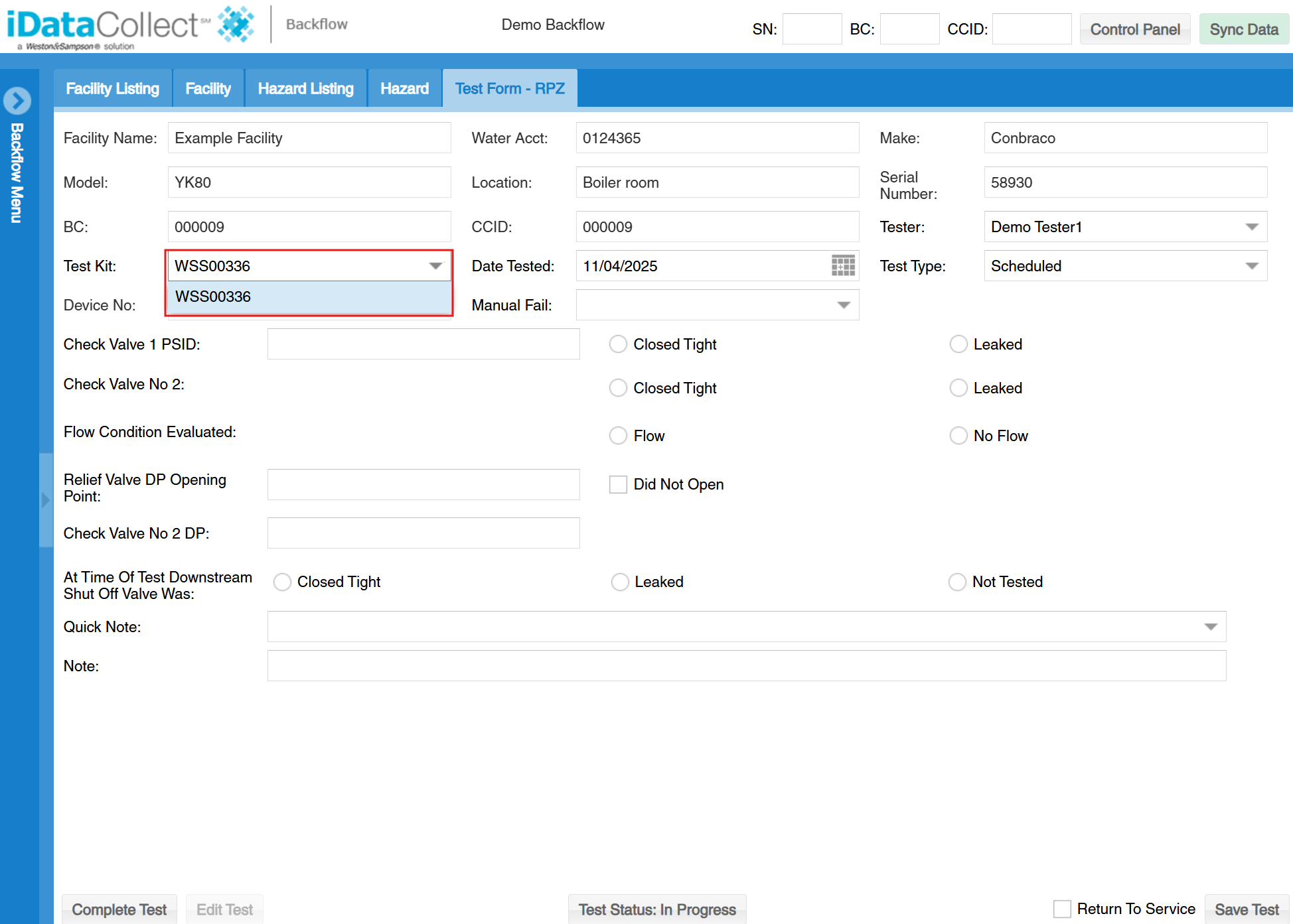 Perform a Test – iDataCollect Help Desk